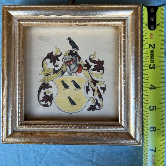 Wall Decor | Antique Lithograph Crest Coat Of Arms Last Chance | Poshmark